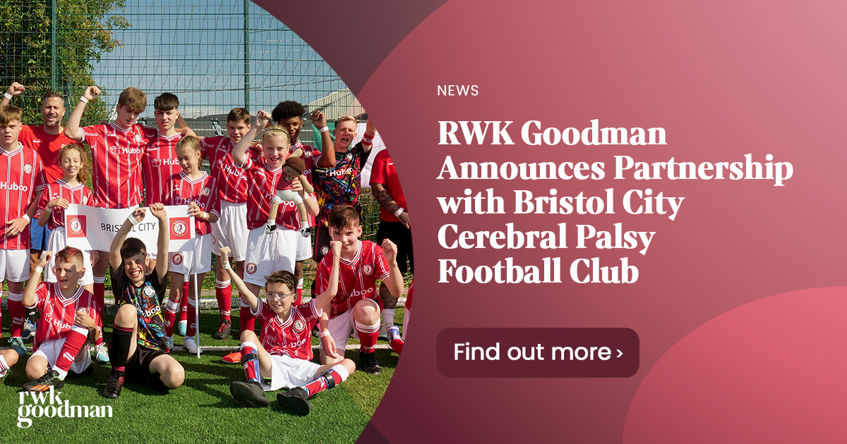RWK Goodman Announces Partnership with Bristol City Cerebral Palsy Football Club | RWK Goodman