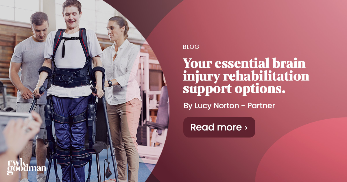 Essential brain injury rehabilitation support options | RWK Goodman