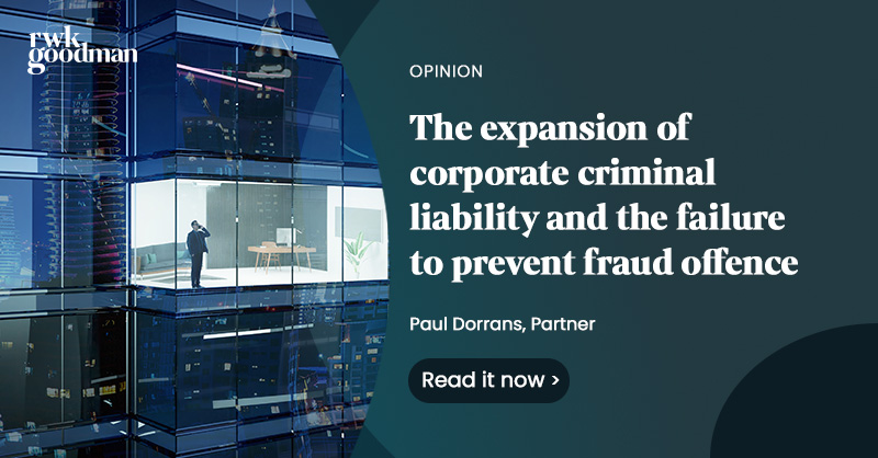The expansion of corporate criminal liability and the failure to ...