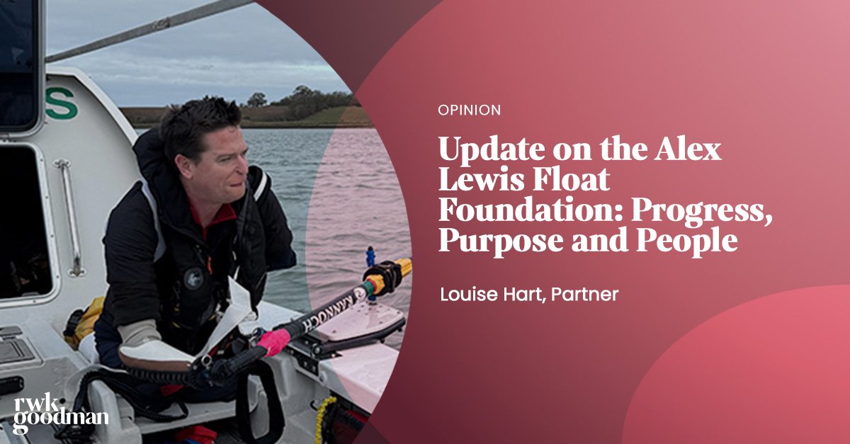 Update on the Alex Lewis Float Foundation: Progress, Purpose and People ...